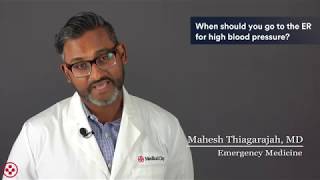 When to go to the ER with high blood pressure