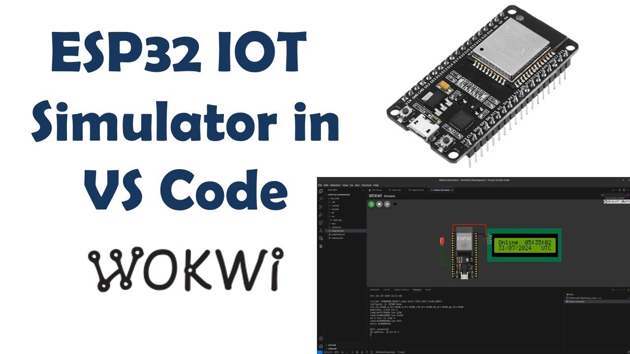 ESP32 Simulation in VSCode Using Wokwi – Ultimate IoT Development Setup