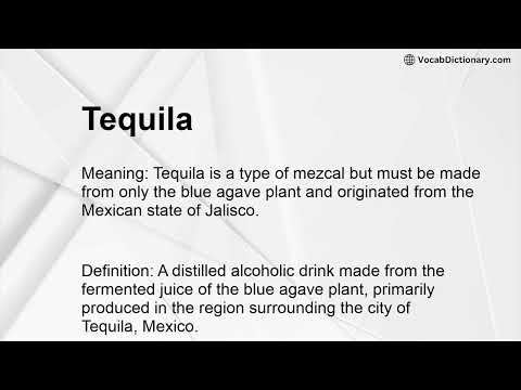 Tequila Meaning