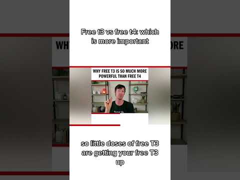 Free T3 vs free T4 which is more important?