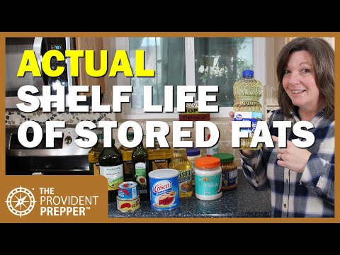 Actual Shelf Life of Stored Fats in a Prepper Pantry