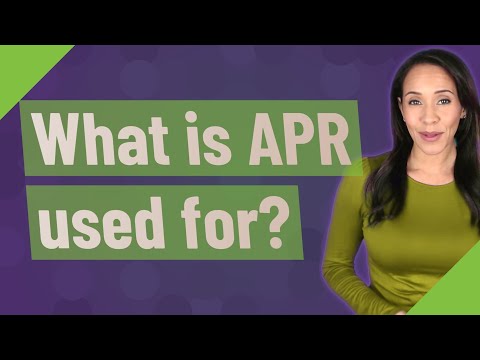 What is APR used for?