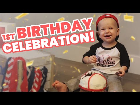 "ROOKIE OF THE YEAR" Baby BOYS 1st birthday PARTY!