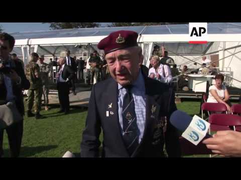 300 American paratroopers jump over Groesbeek to mark 70 years since largest airborne battle in hist