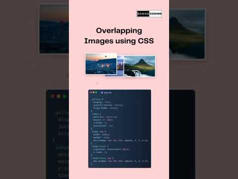 Overlapping Images Using CSS with Code #css #youtube #viral