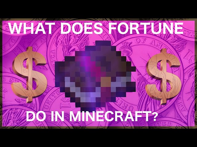 How the Fortune enchantment works in Minecraft
