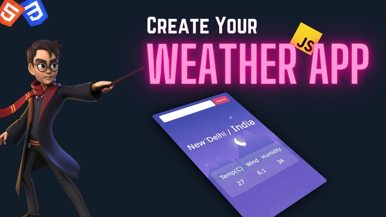 How to Create a Weather App in JUST 3 Steps With HTML, CSS and Javascript🔥!