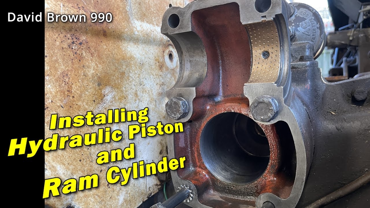Hydraulic Piston and Ram Cylinder Reinstall | David Brown 990 #15