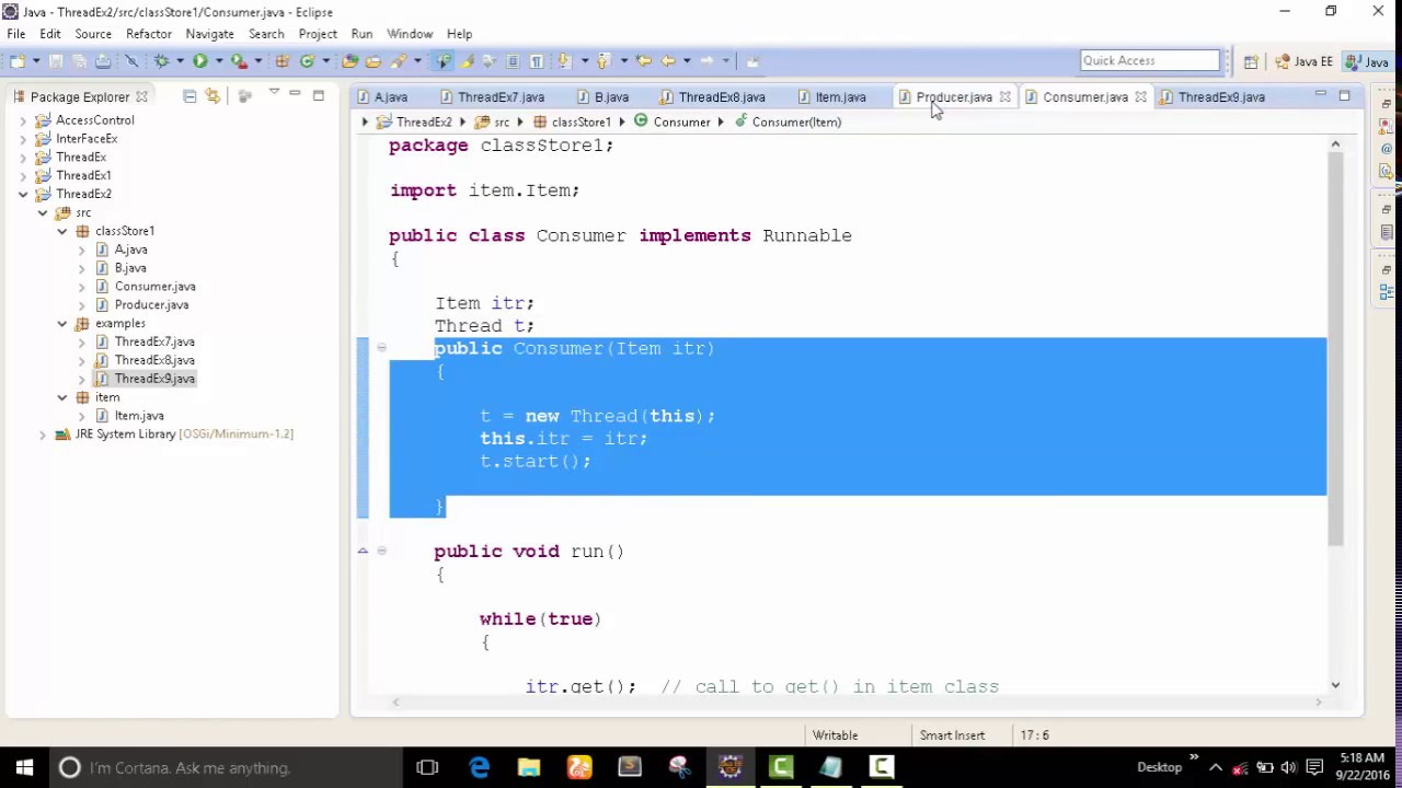 How to Solve Inter threading problem using java program?