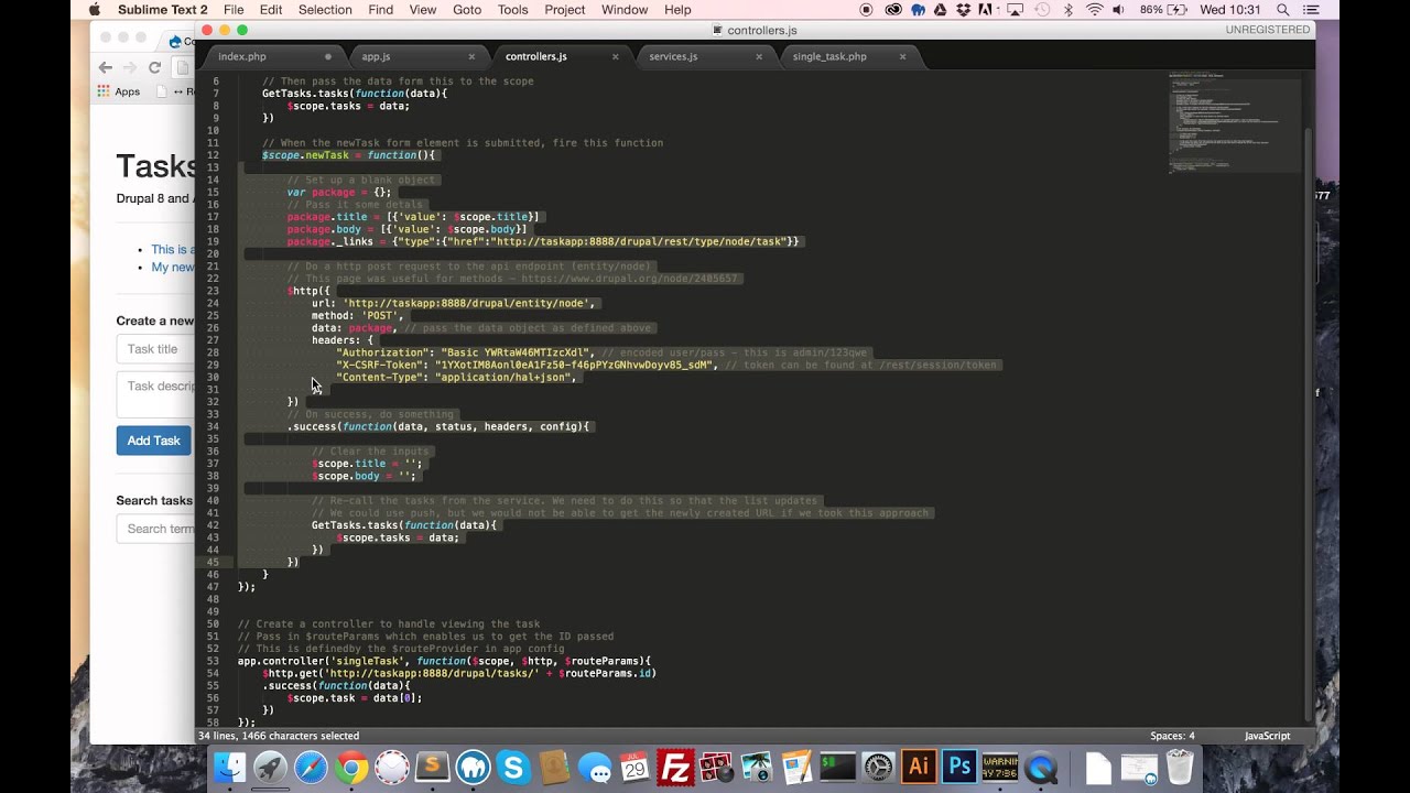 AngularJS + Drupal 8 REST API