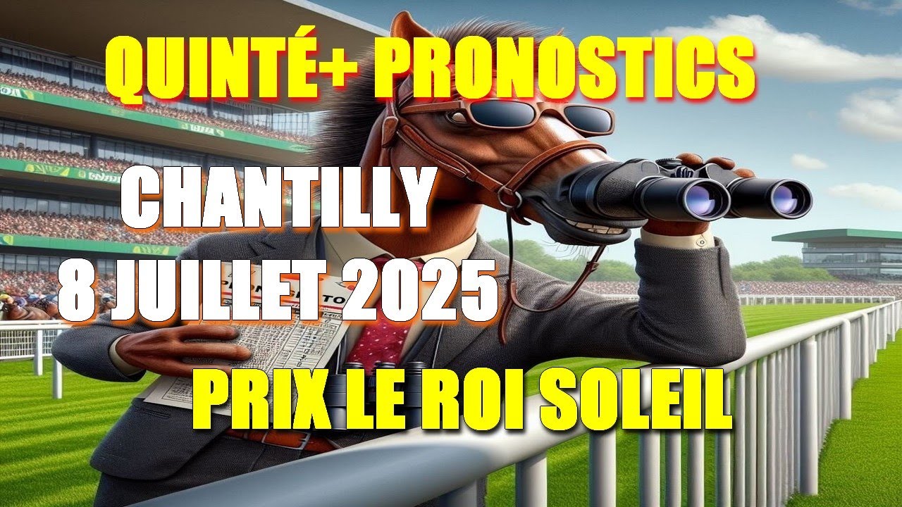 🎯 Quinté+ du Mardi 8 Juillet 2025 à Chantilly 🏇 | Prix Le Roi Soleil | Analyse & Pronostic 🔥