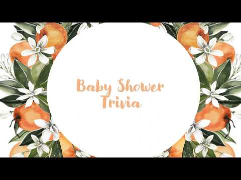 Baby Shower Trivia Game