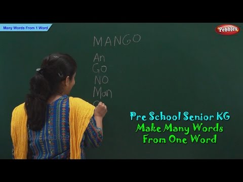 Many Words From One Word | Make Words For Kids | Pre School Kindergarten