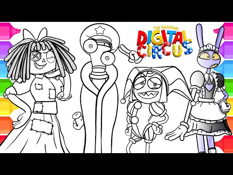 The Amazing Digital Circus Episode 5 Coloring Page | Satisfying Coloring Video | NCS Music