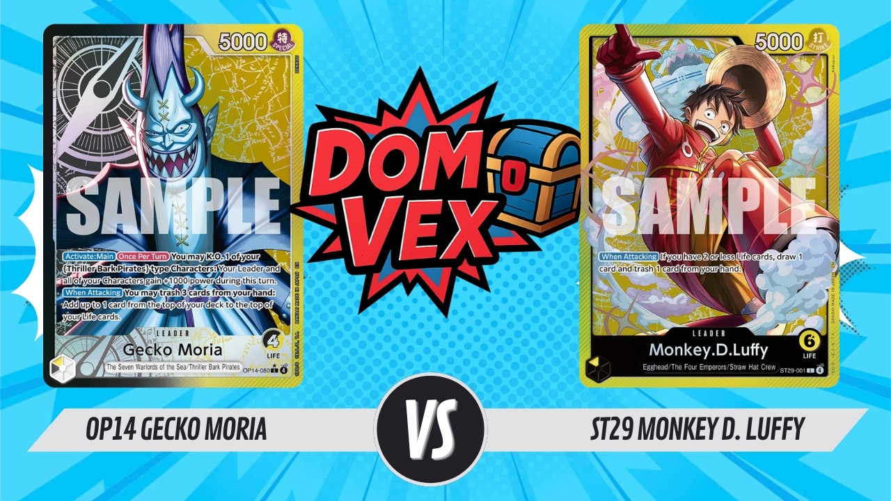 [OP14] OP14 Gecko Moria vs ST29 Monkey D. Luffy | TRIGGER WARNING!!