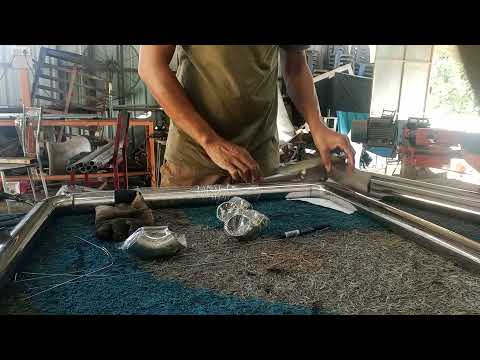 easy way to join stainless steel elbow pipes