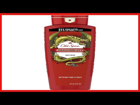 Old Spice Body Wash for Men, Wild Collection Dragonblast Scent, 21 Fl Oz, Red (Pack Of 4)