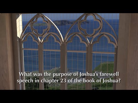 Joshua’s Farewell Speech in Joshua 23 | Arabish Biblical Theology