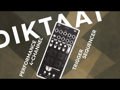 Mzourack DIKTAAT - Performance 4-channel trigger sequencer | Reverb