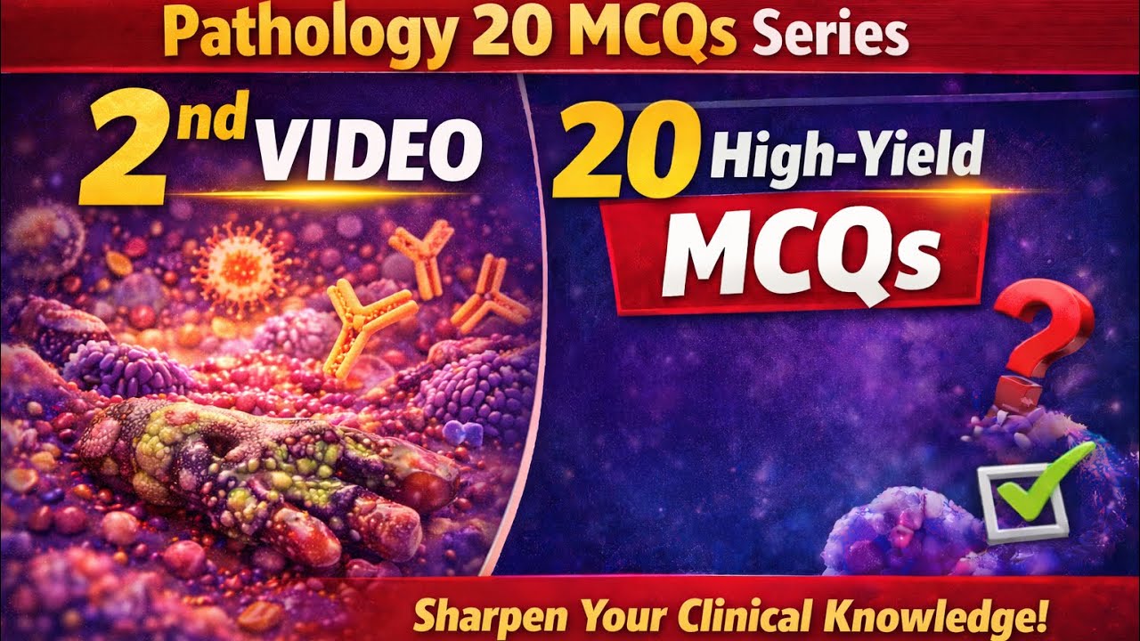 Part 2 Pathology MCQs – High-Yield Medical Questions#mcqexams #biology 