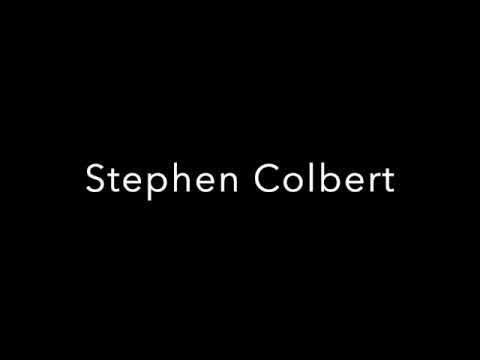 How To Pronounce Stephen Colbert