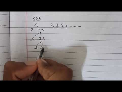 factor tree of 625 | prime factor tree |