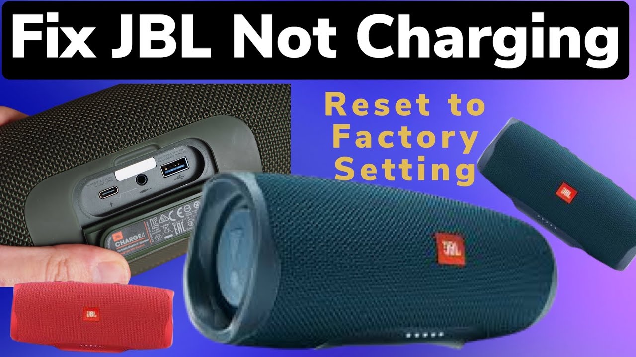 How to Fix NOT CHARGING JBL SPEAKER  AND RESET TO FACTORY SETTINGS I Yes it works