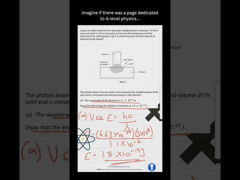 Quantum Physics | Free A Level Physics Revision Notes and Worked Examples | Tutor Packs #alevels