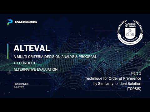 ALTEVAL Tutorial – Part 03 – TOPSIS