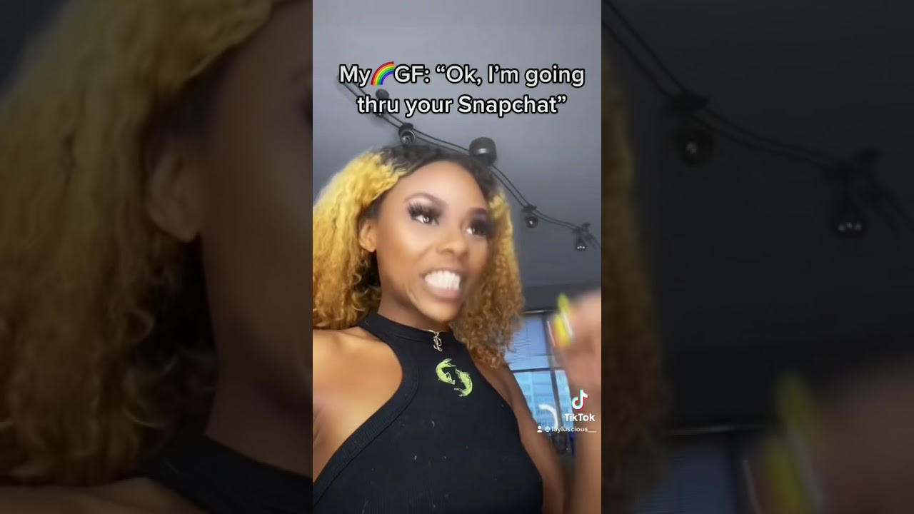 When your #Gf 🏳️‍🌈 wants to go thru ur #snapchat | #lesbian #shorts #funny #shortvideo #lgbtpride