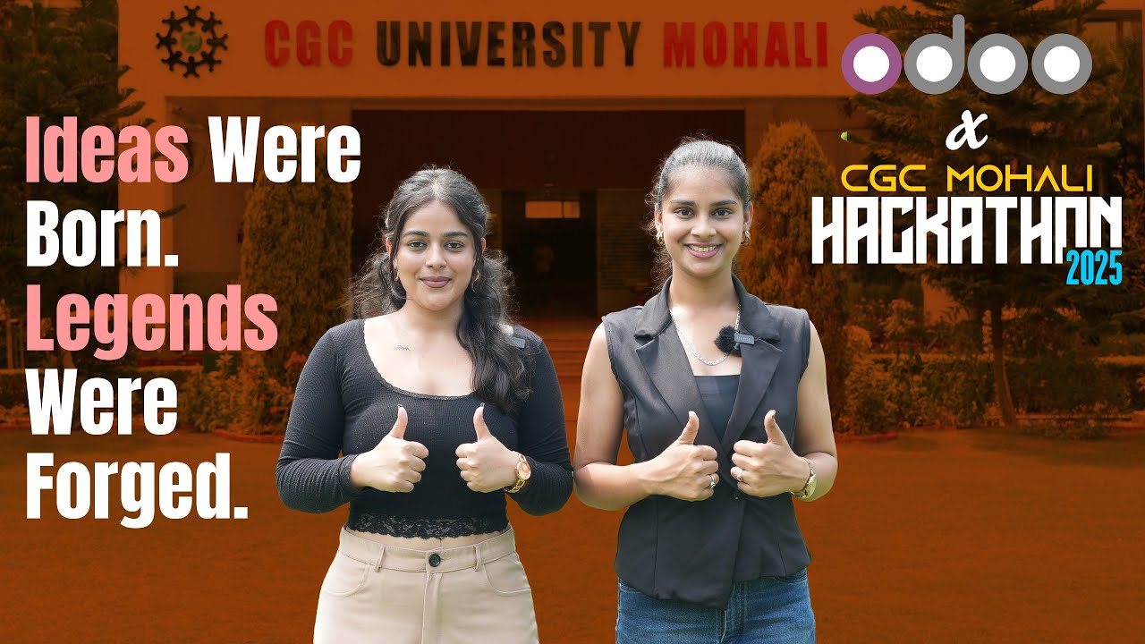 Odoo × CGC Mohali Hackathon 2025 | Innovation, Teamwork & Tech Sparks #cgcuniversitymohali