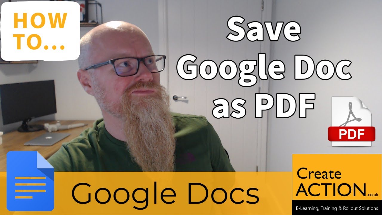 How to save a Google Doc as PDF in less than 10 seconds!