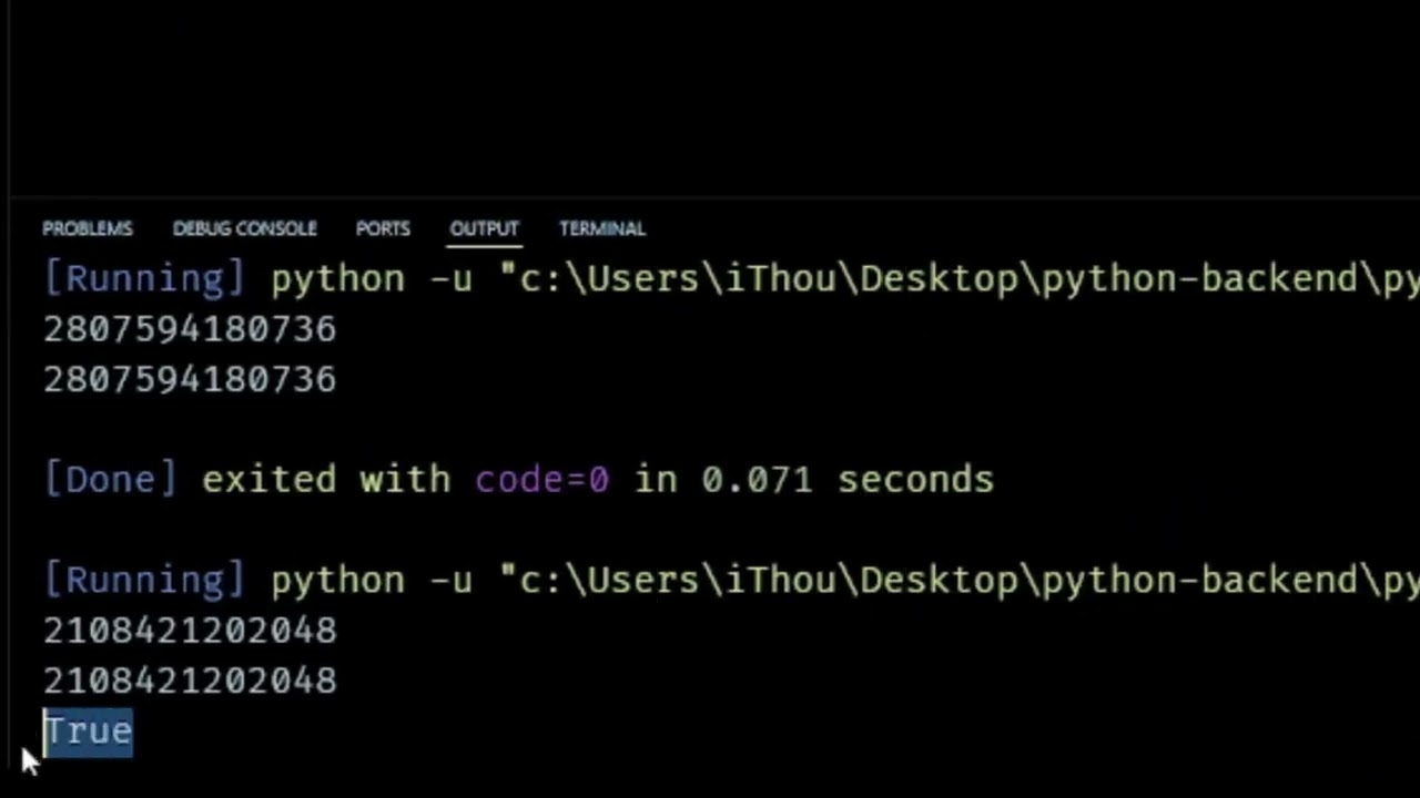 Understanding the Id() function in python