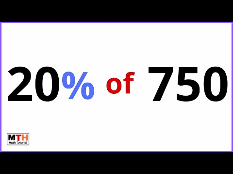 20 percent of 750