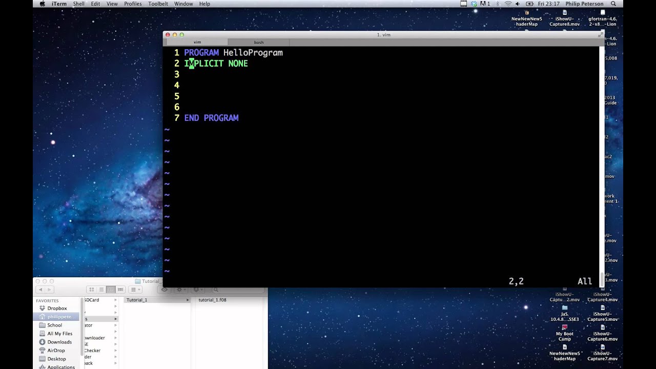Fortran Programming Tutorial 2 - Saying Hello