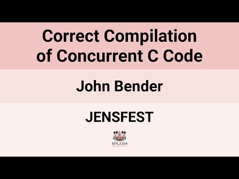[JENSFEST24] Correct Compilation of Concurrent C Code