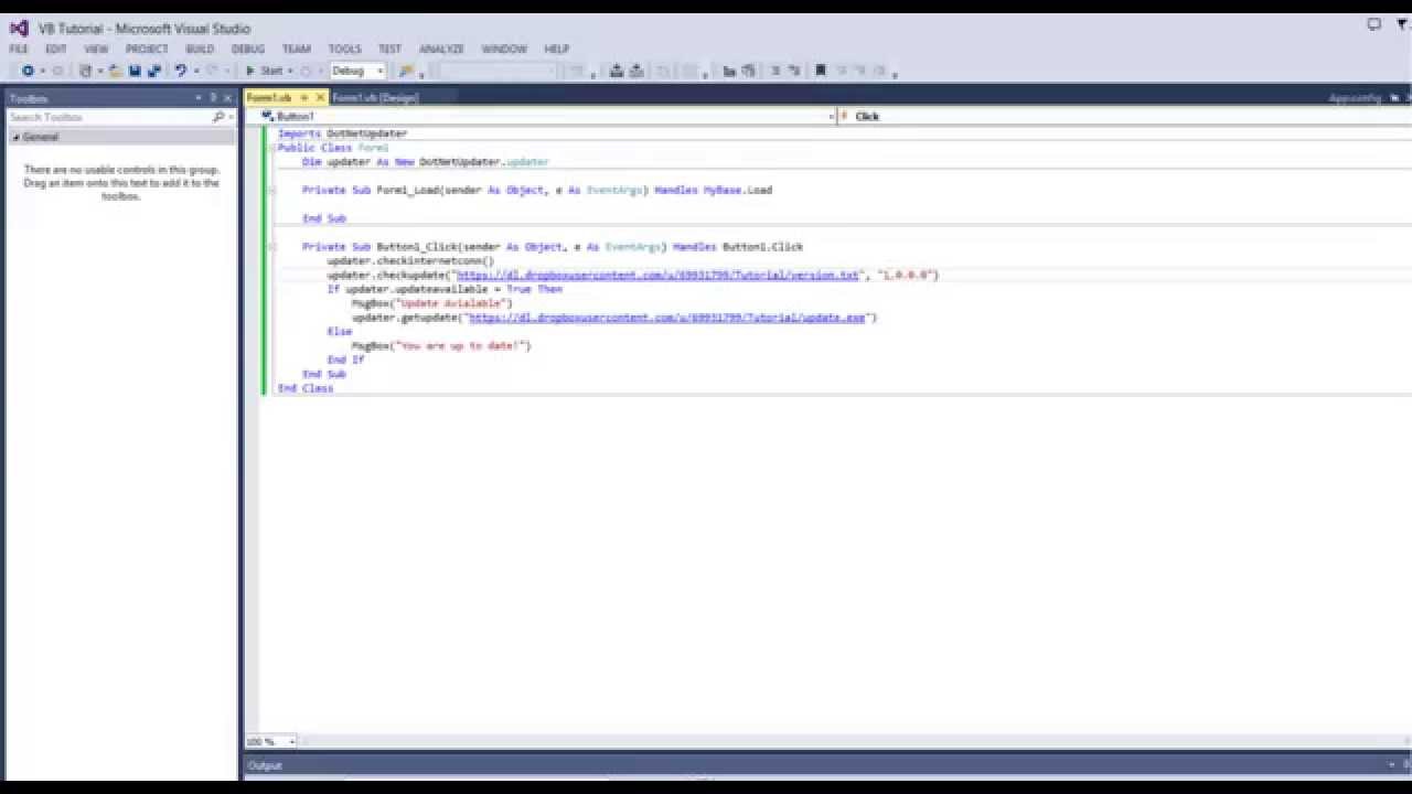 Visual Basic 2008-2013: Create a 'Check for Updates' Function Using an API/DLL