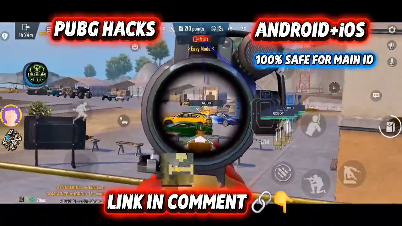 PUBG MOBILE HACK FOR MAIN ID | ANDROID & IOS