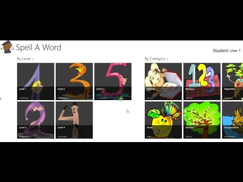 Spell a Word Windows 10 App for Kid's