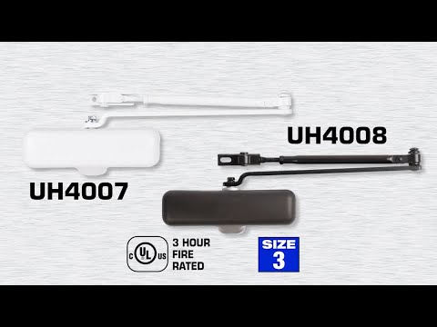 Universal Hardware UH4007 & UH4008 Heavy Duty Residential Closer Inward Opening Install Instructions