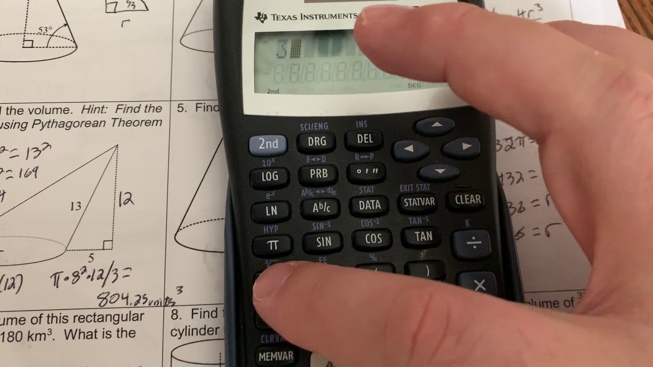 Volume Worksheets, Part 1