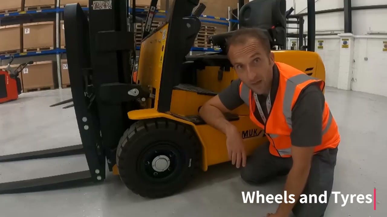 Demonstration of a Pre-Use Inspection Check of a Counterbalance Forklift