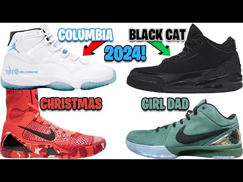 AIR JORDAN 11 COLUMBIA - LEGEND BLUE HOLIDAY 2024, JORDAN 3 BLACK CAT 2024, KOBE 9 CHRISTMAS + MORE