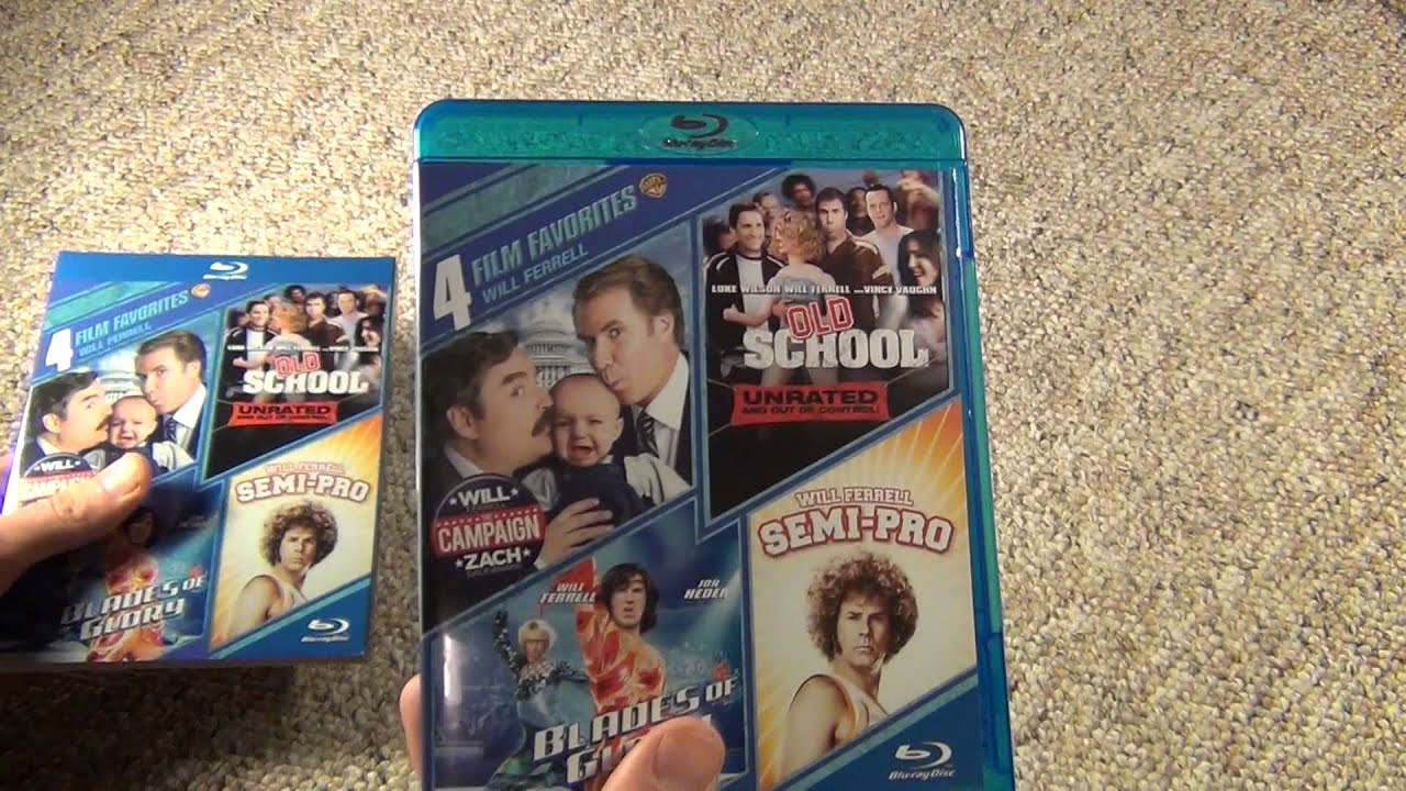 Will Ferrell 4 Film Favorites Collection Campaign Semi Pro Blu-Ray Unboxing