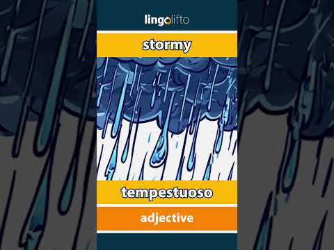 🇬🇧🇪🇸 stormy - tempestuoso : learn English : aprendamos inglés : vocabulary builder