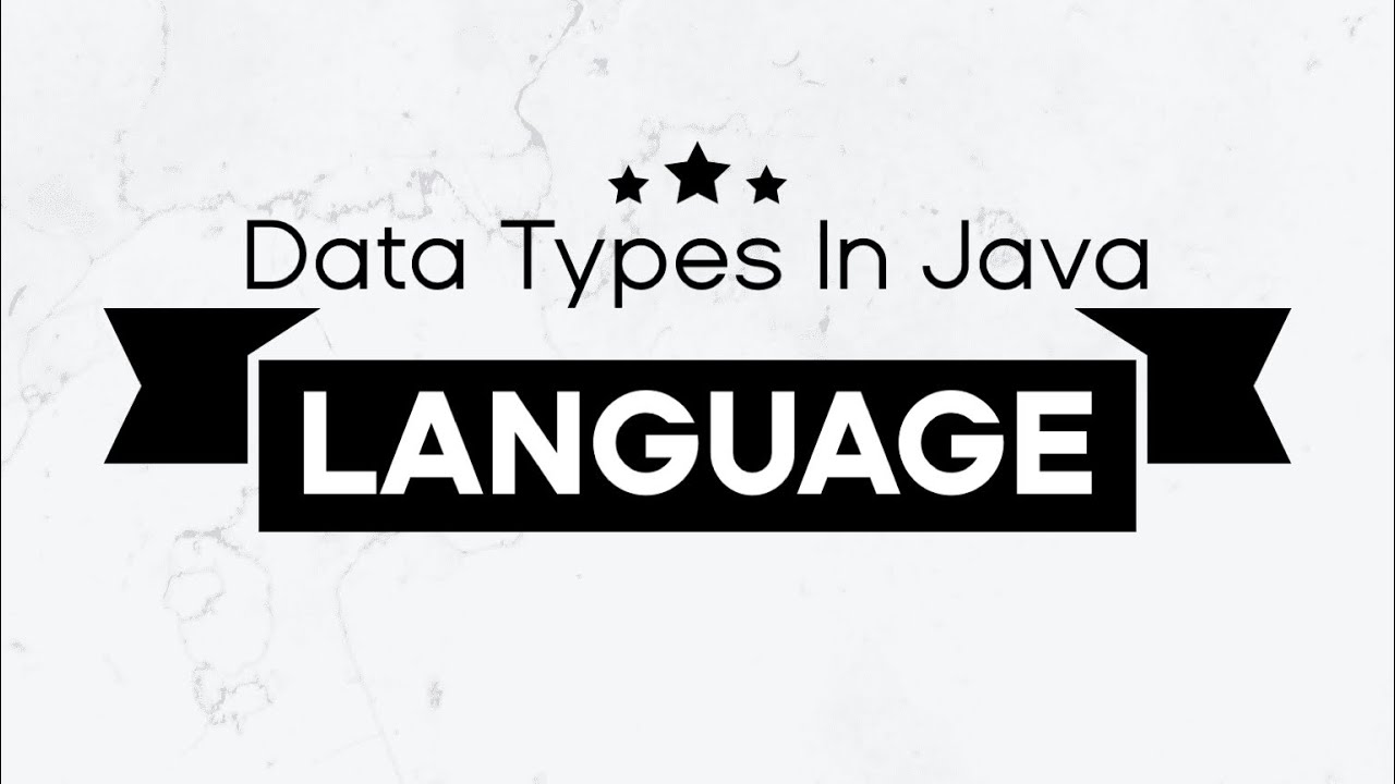 Data Types In Java Language