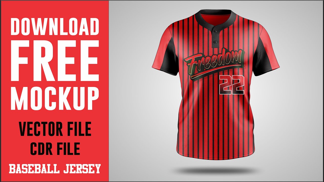 baseball jersey mockup free download