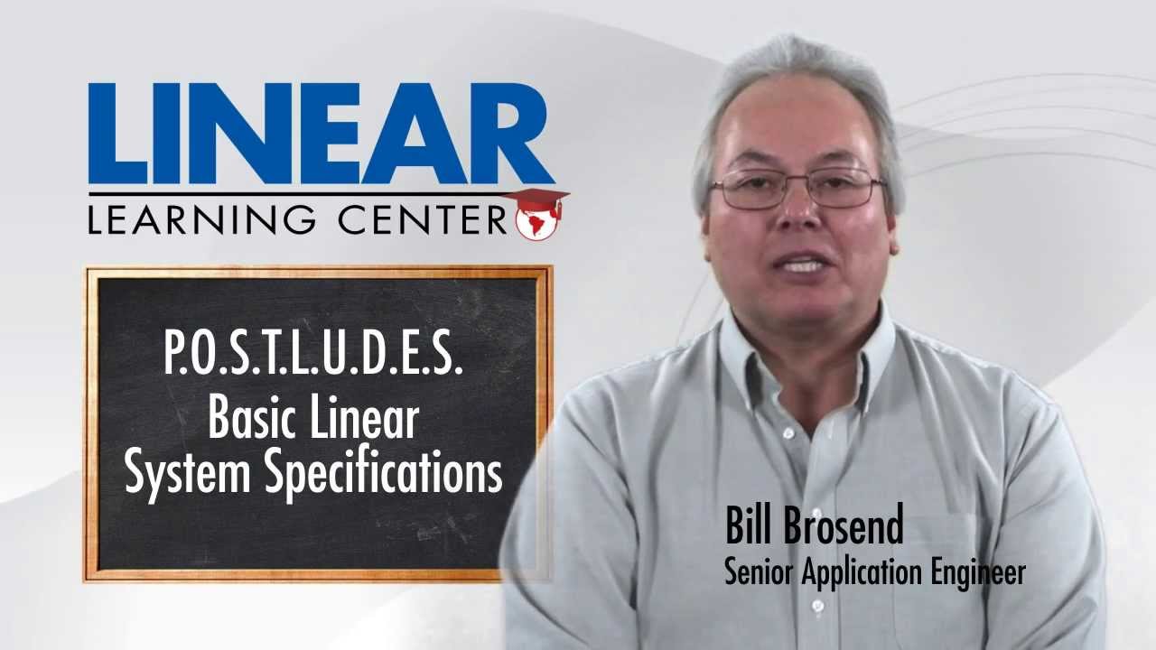 Basic Linear System Specifications - P.O.S.T.L.U.D.E.S.