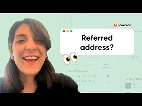 What is a referred address?