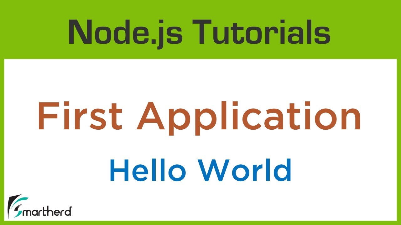 Node.js Hello World Example. Create first application in Node #1.4